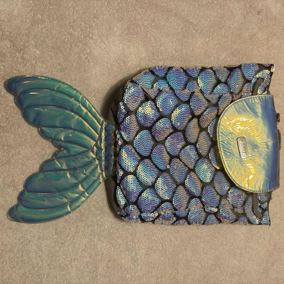 Justice | Accessories | Girls Justice Mermaid Backpack Blue Iridescent ...